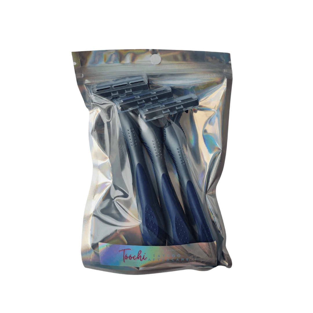 3 Pack Aloe Razors – Toochi Tattoo